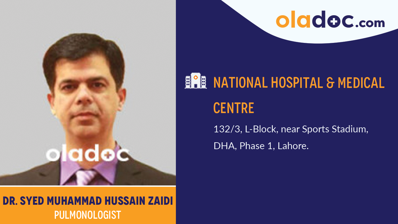 Dr Syed Muhammad Hussain Zaidi Pulmonologist At National Hospital And Medical Centre 